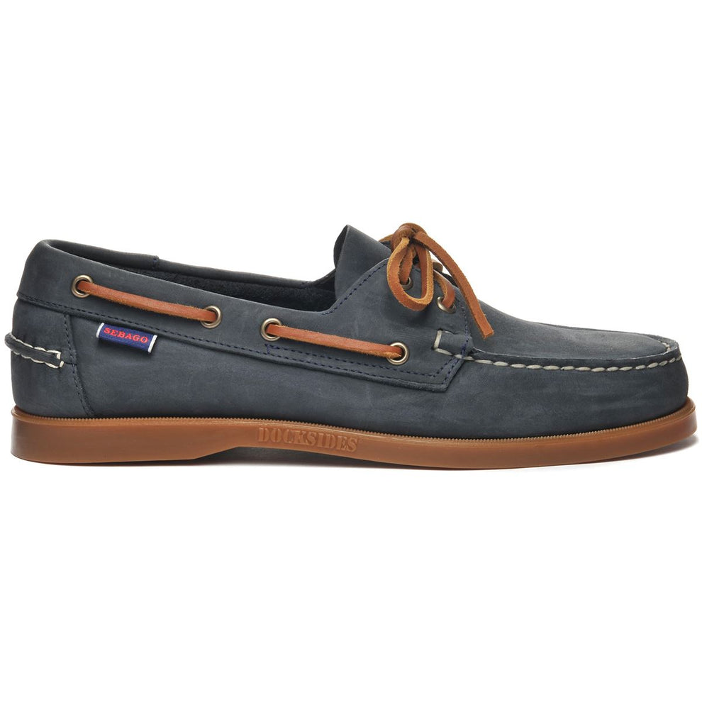 Docksides Portland Crazy H - Navy Brown Tan – Sebago
